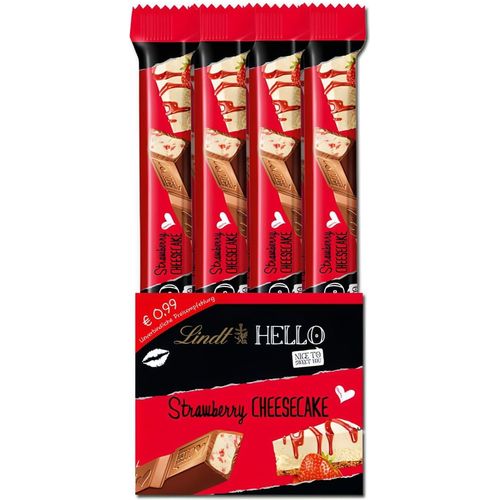Lindt Hello Strawberry Cheesecake Stick 24 Stück – Schokobote.de